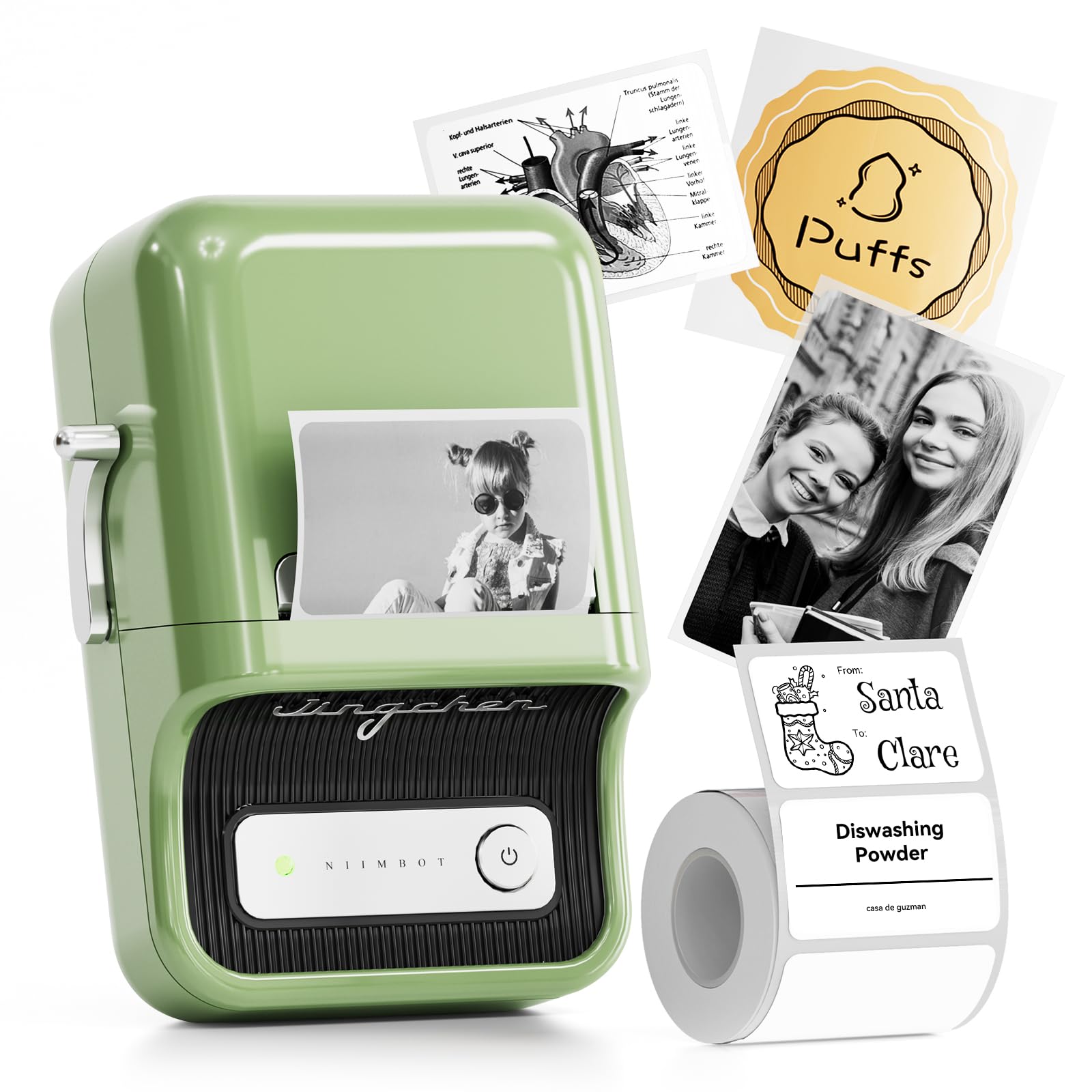 NIIMBOT B21 Label Maker, 2 Inch Portable Thermal Bluetooth Label ...