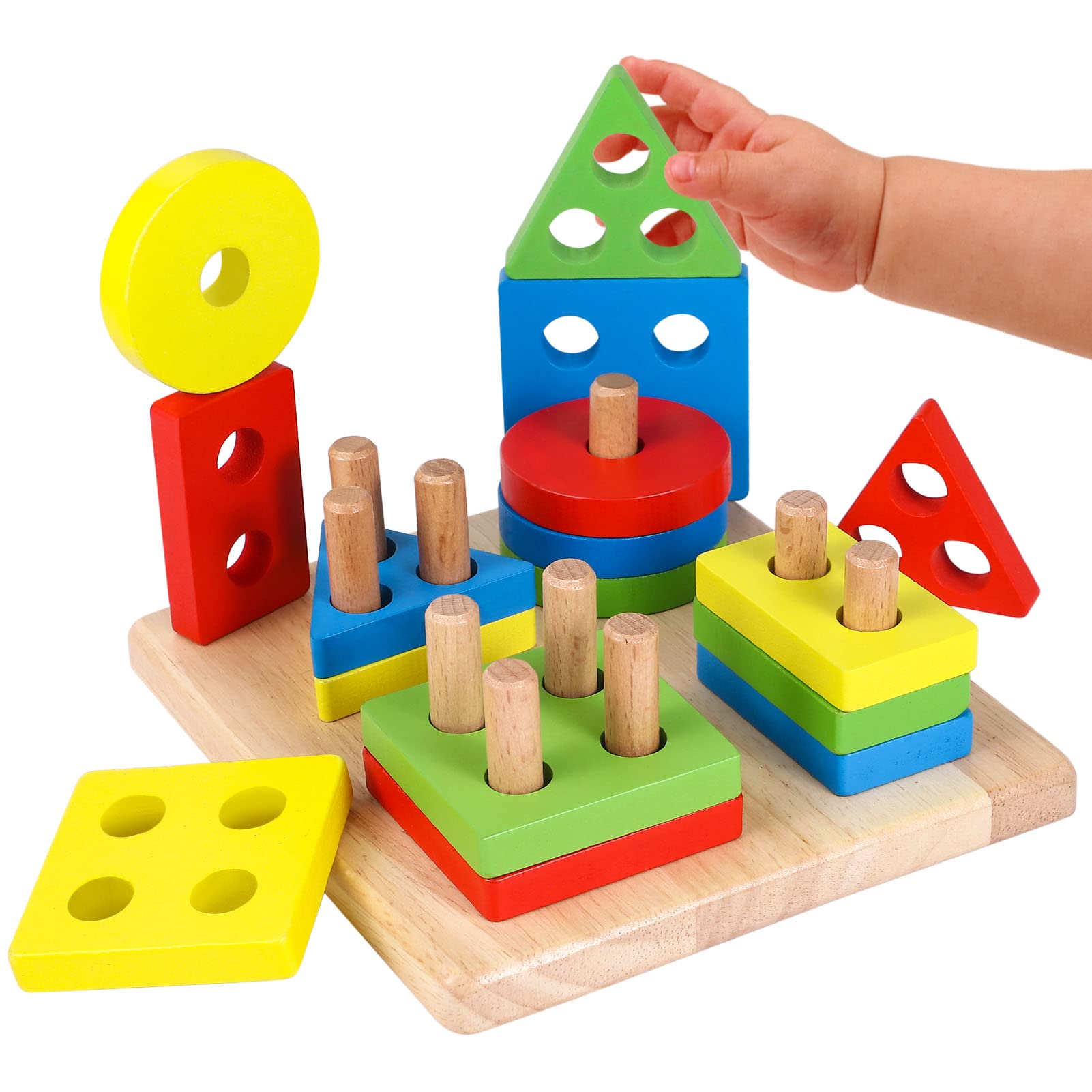 Mua Lewo Wooden Educational Toddler Toys for 3 4 5 Year Old Boys Girls ...