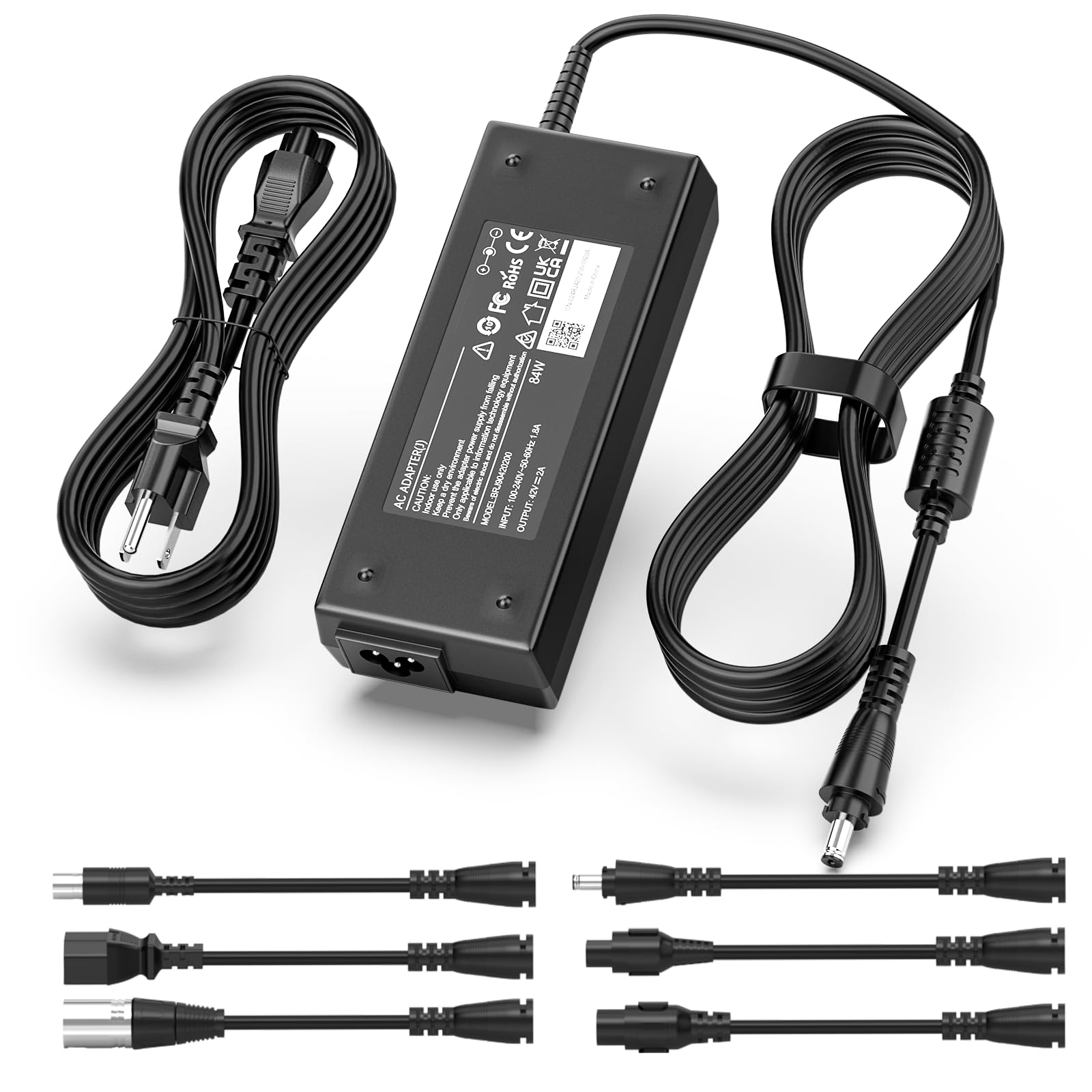 42V 2A Universal 7-in-1 Fast Charger for 36V 10S Lithium Battery ...