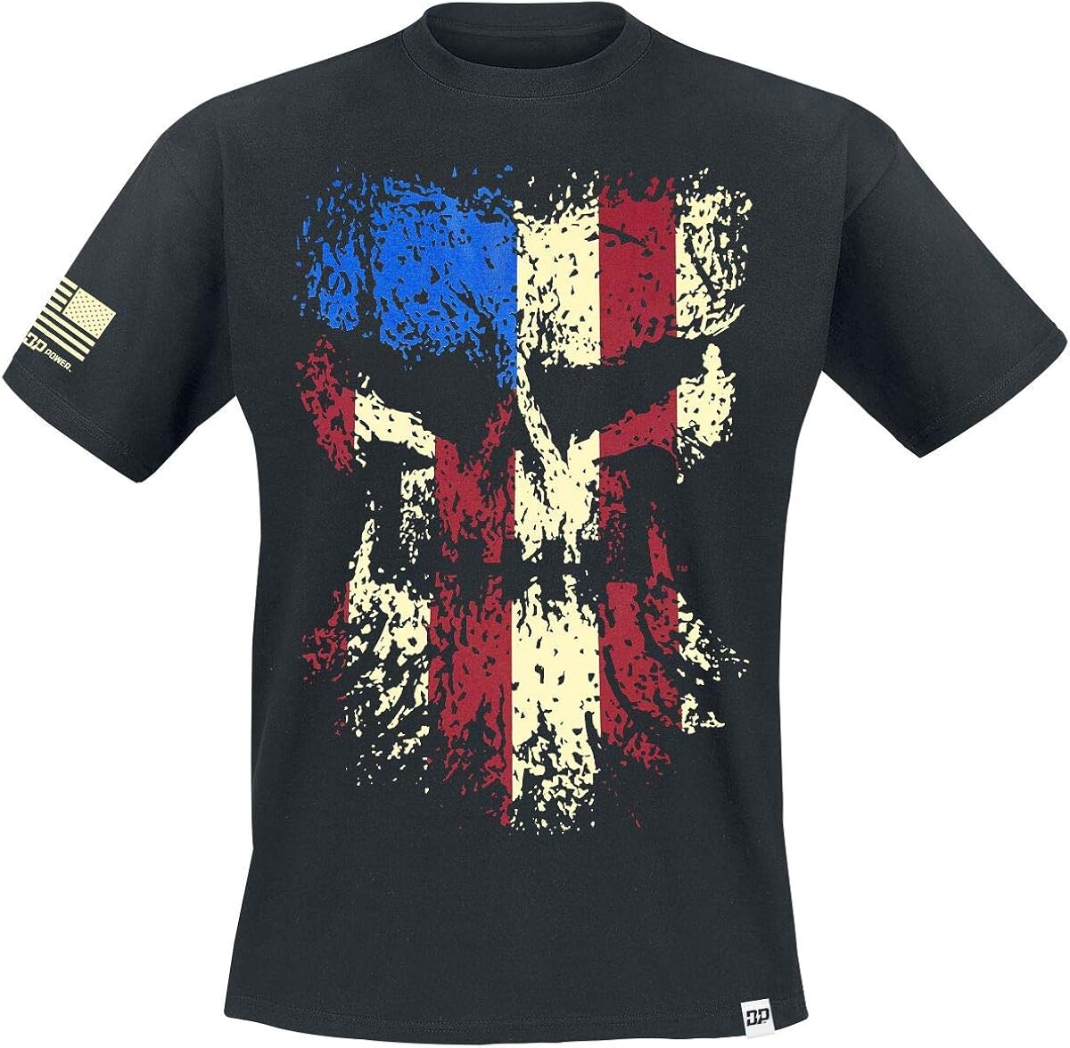 Diesel Power Gear Men T-Shirt Grunge Skull, Size:3XL, Color:Black ...
