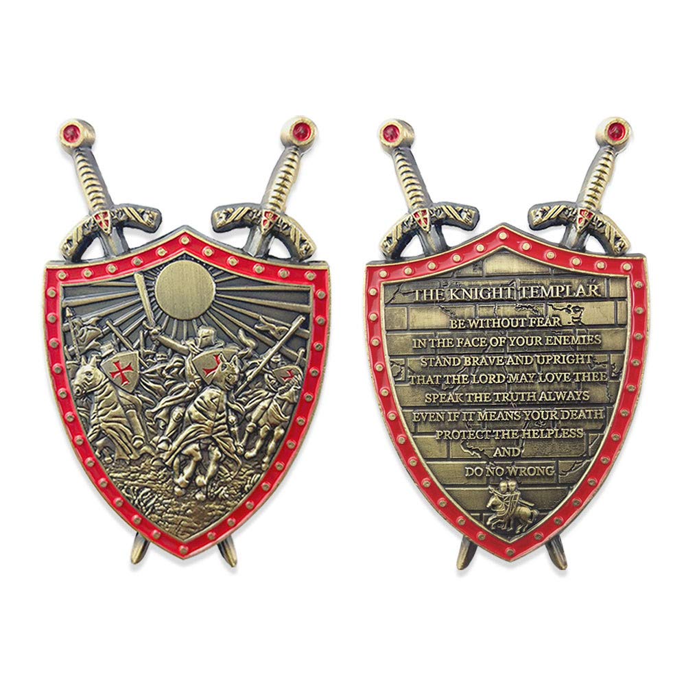 Mua AtSKnSK Armor of God Challenge Coin Shield Knights Templar Oath ...
