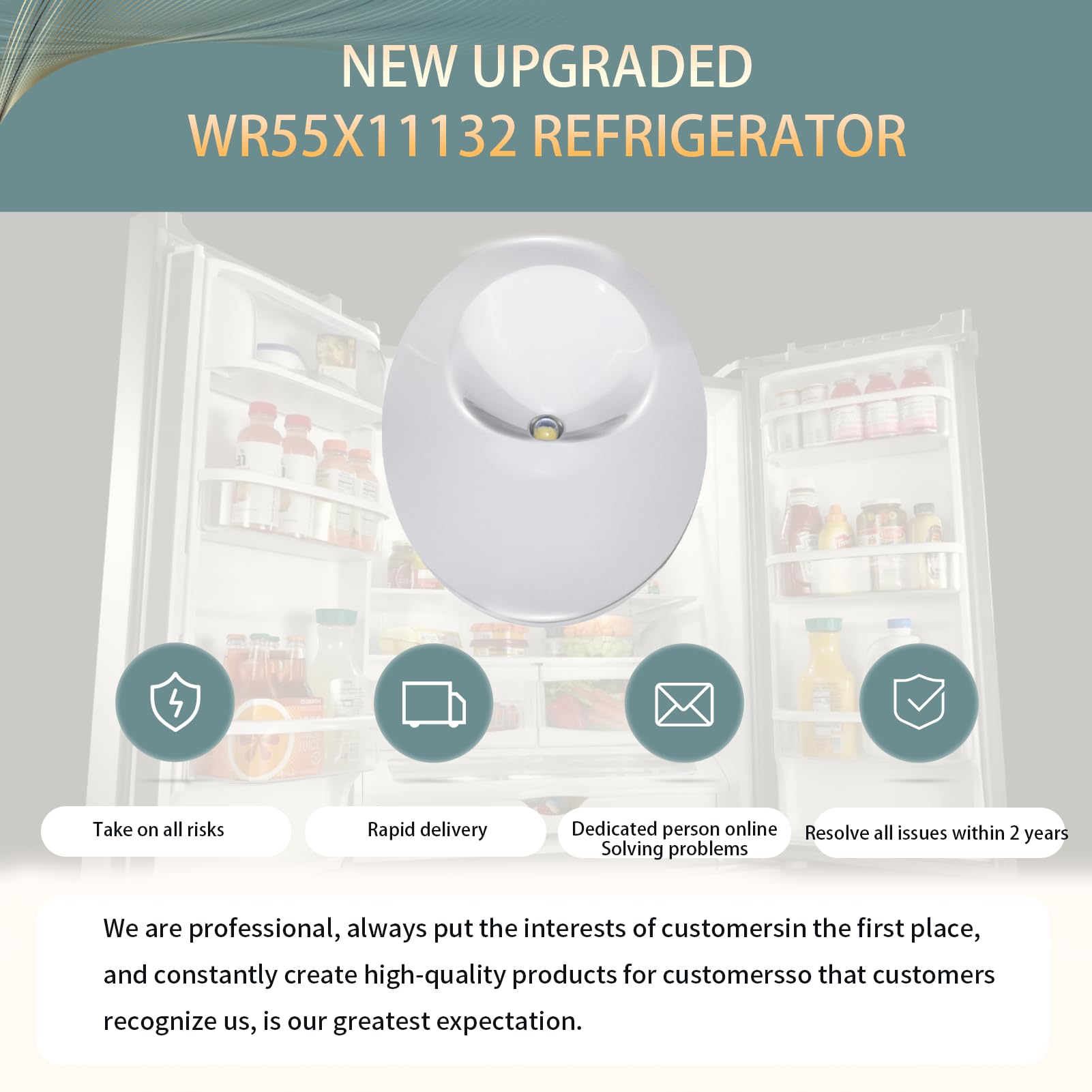 2025 Upgrade WR55X11132 WR55X25754 Refrigerator Led Light And Cover ...