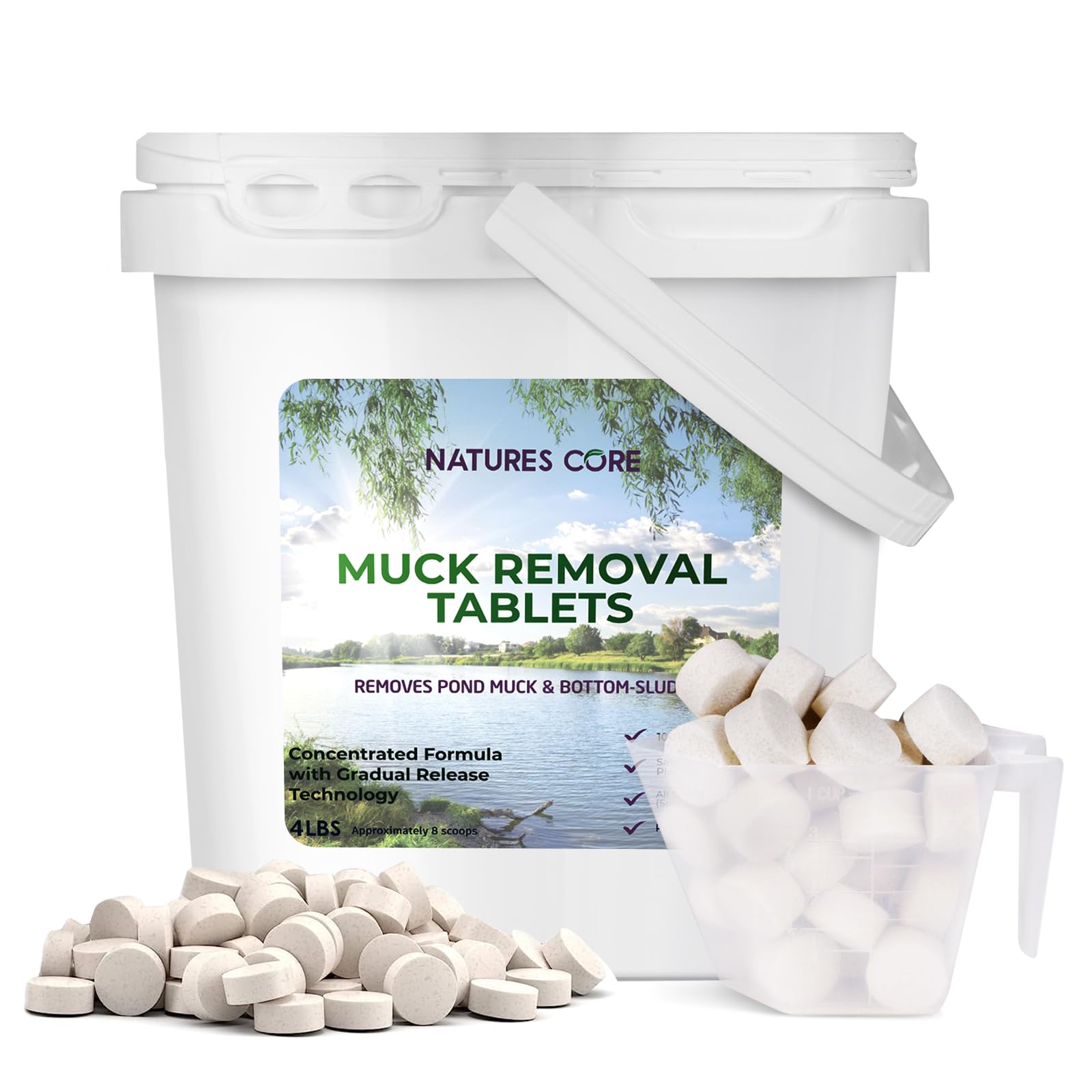 Mua Muck Removal Tablets Natural Pond Sludge Remover, Cleans & Clears ...