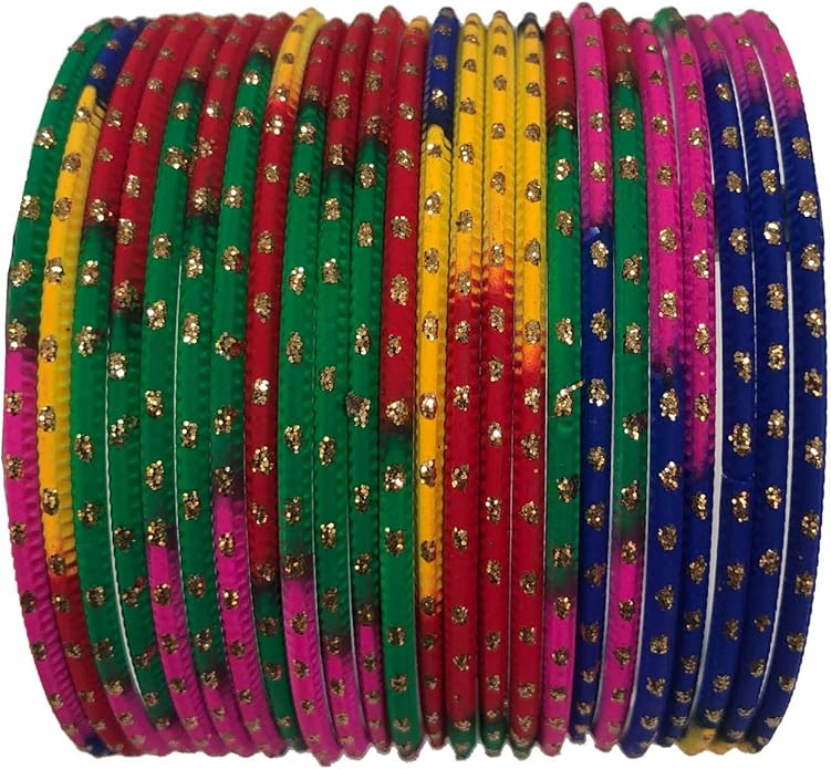 CHOHAN'S- Multi Colour Chui Bangles, Indian Chudi, Pakistani Churia (2. ...