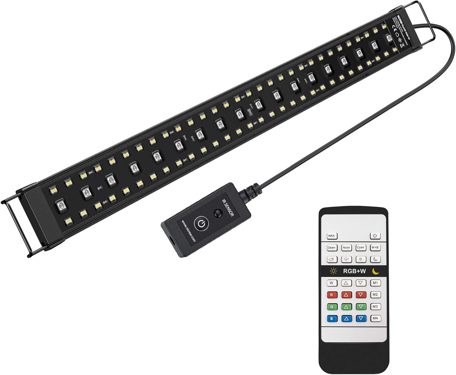 NICREW SkyLED RGB+W Fish Tank Light, Full-Spectrum Planted Aquarium LED ...