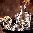 Amazon.com: DUJUST Sake Set for 4, Crystal Sake Glass Decorated with ...