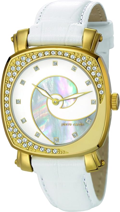 Pierre Cardin Ladies Watch Leather Quartz Analog Fresque: Amazon.co.uk ...