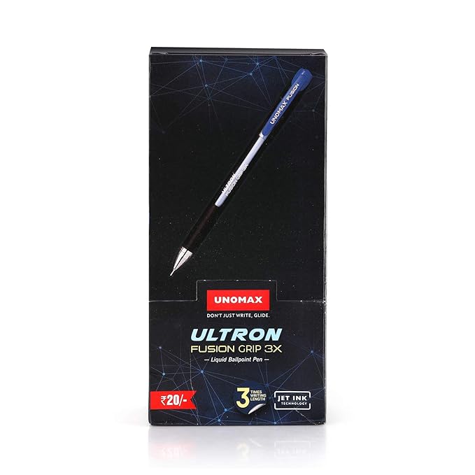 Unomax Ultron Fusion Grip 3X Liquid Ball Point Pen for Schools and ...