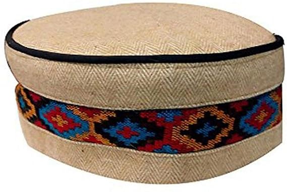 Buy ARUNA KULLU HANDLOOM Himachal Cap (Pahari Topi) White at Amazon.in