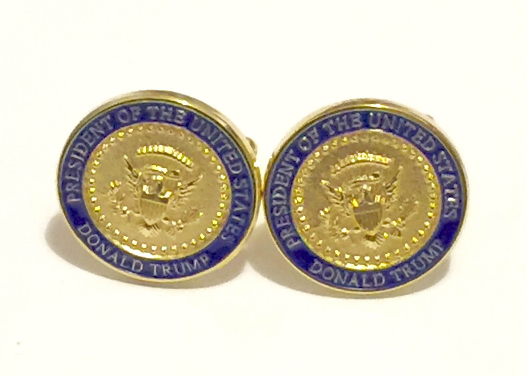 GOLD President Donald Trump Eagle Coin Oval Office Presidential Seal ...