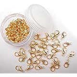 Amazon.com: yueton Pack of 1500 Gold Plated Open Jump Ring Connectors Jewelry Finding 3mm 4mm ...