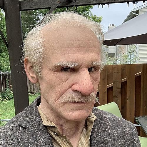 Nrthan Halloween Realistic Latex Masks,Big Nose Old Man Supersoft ...