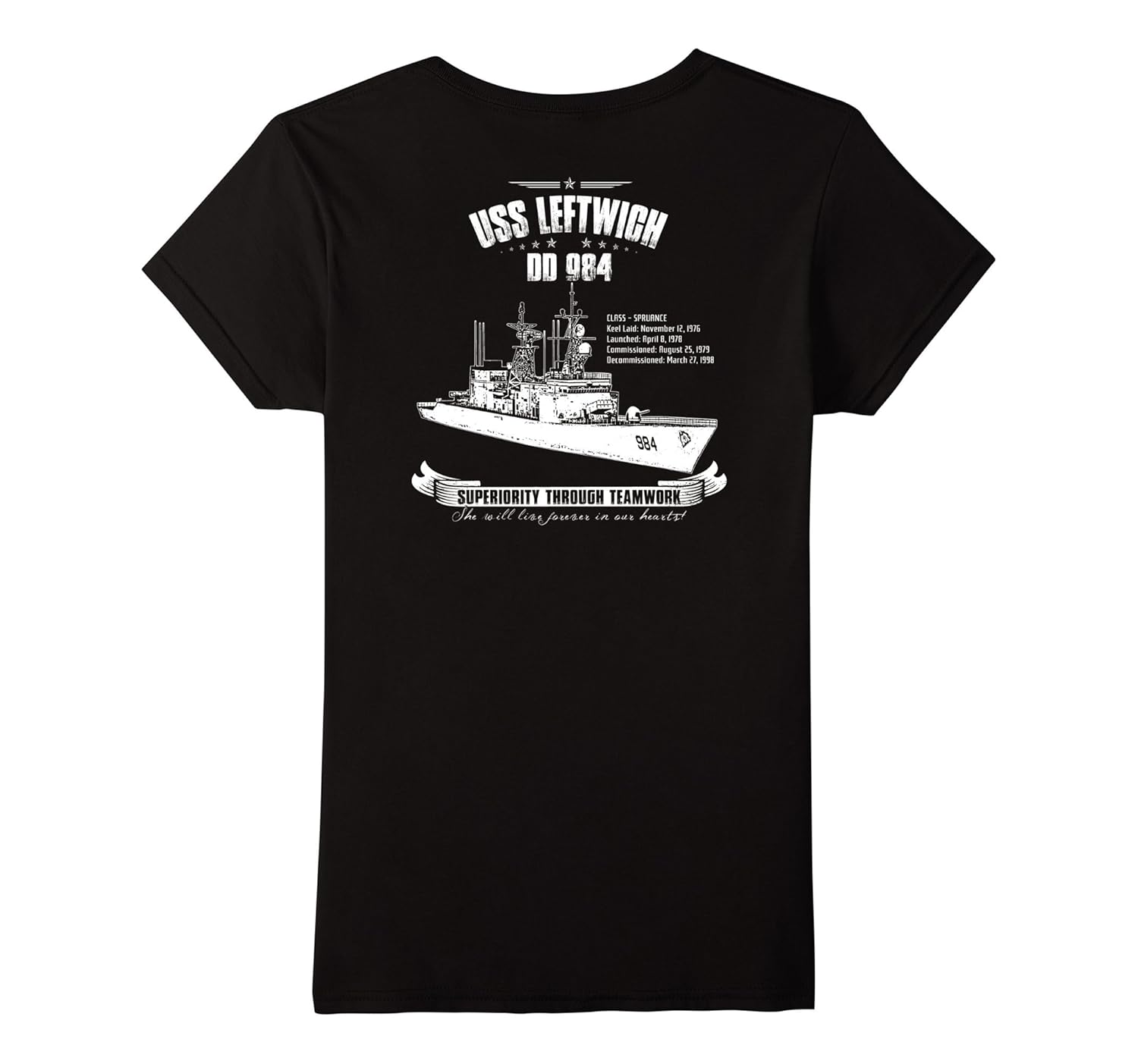 USS Leftwich (DD-984) T-shirt-4LVS – 4loveshirt