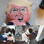 Pet Supplies : Squeaky Donald Trump Dog Chew Toy - Funny Presidential ...