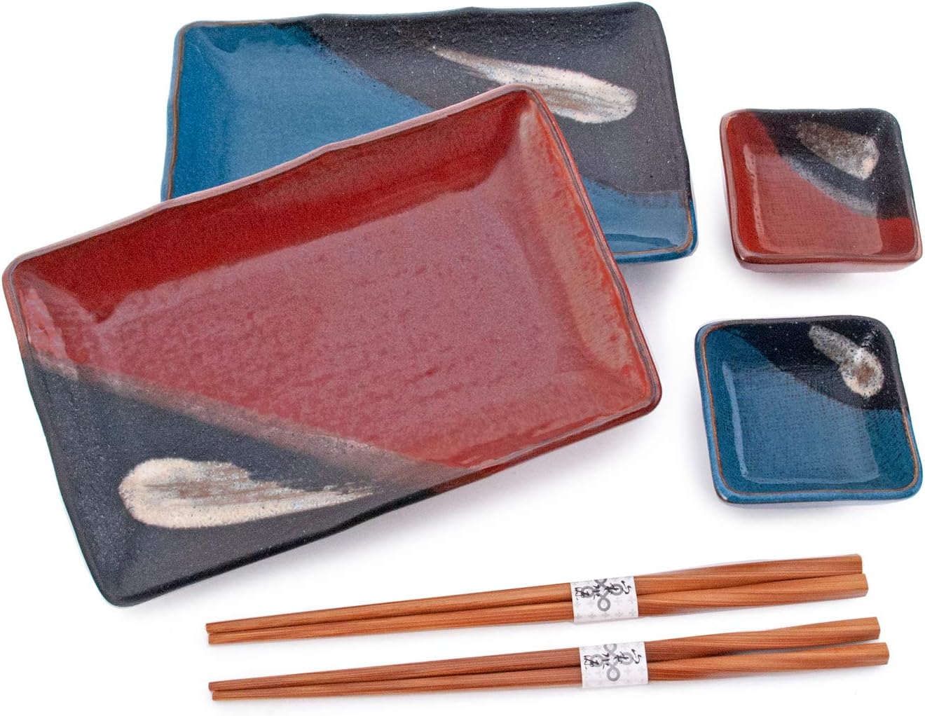 Hinomaru Collection Vajilla japonesa de 6 piezas de Sushi Cena Set ...