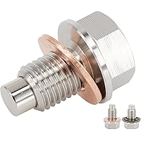 Amazon.com: Dsnaduo 1PC M12x1.5 Stainless Steel Magnetic Oil Drain Plug ...