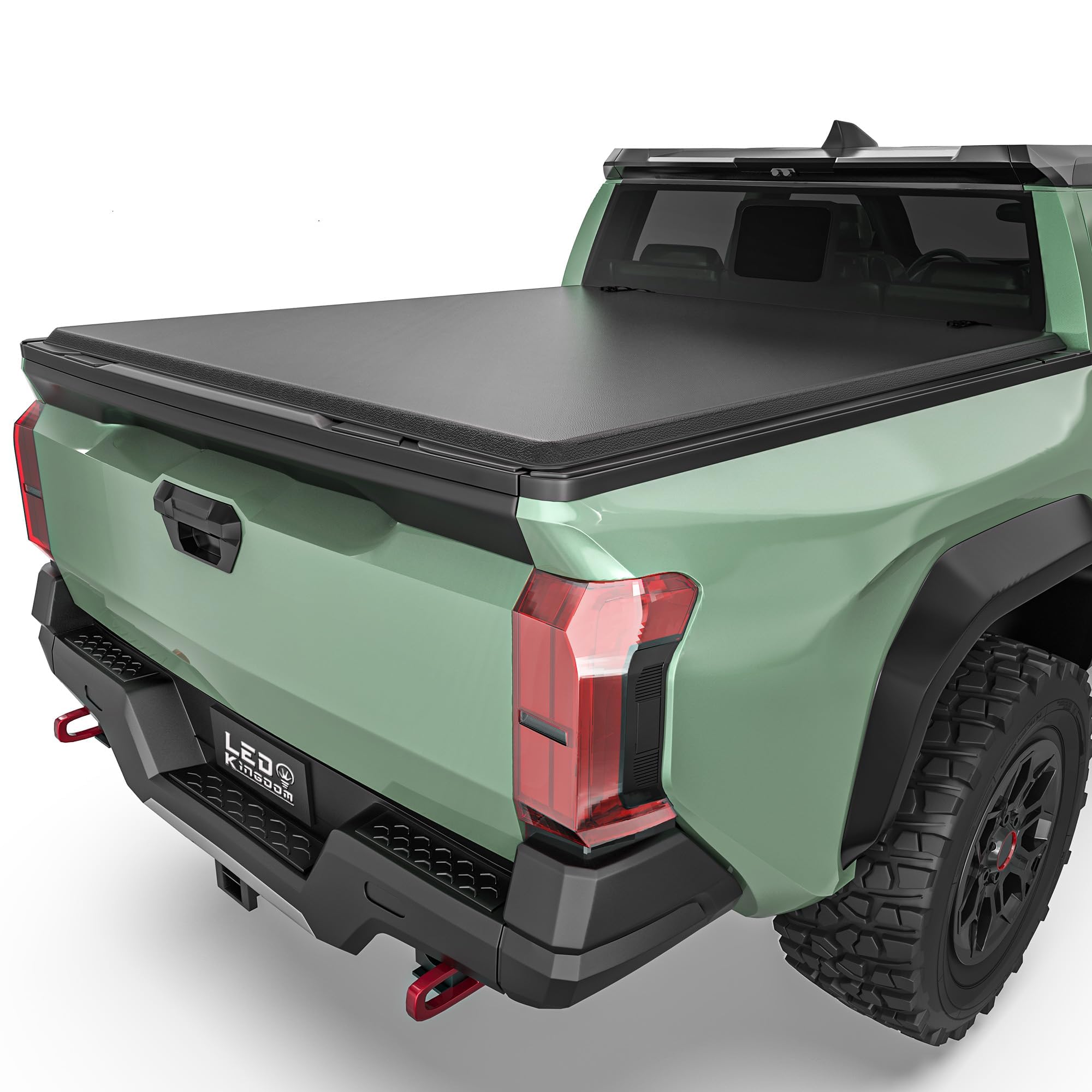 LEDKINGDOMUS Soft Roll-Up Tonneau Cover Fits for Toyota Tacoma 2024 ...