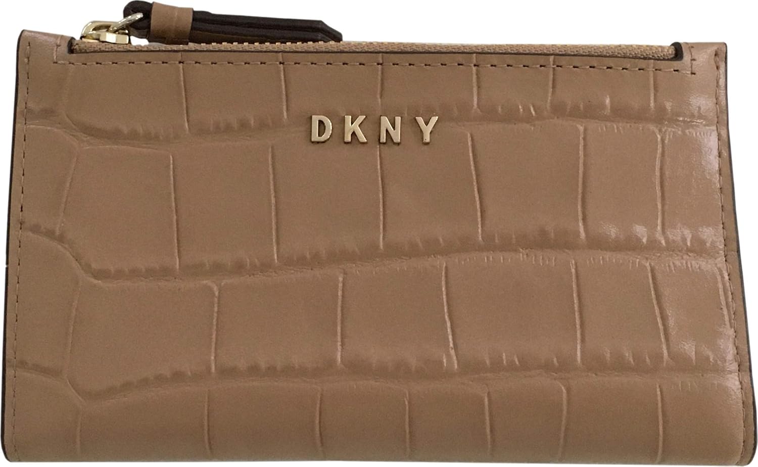 DKNY Small Leather Bifold Wallet Purse in Brown – BigaMart