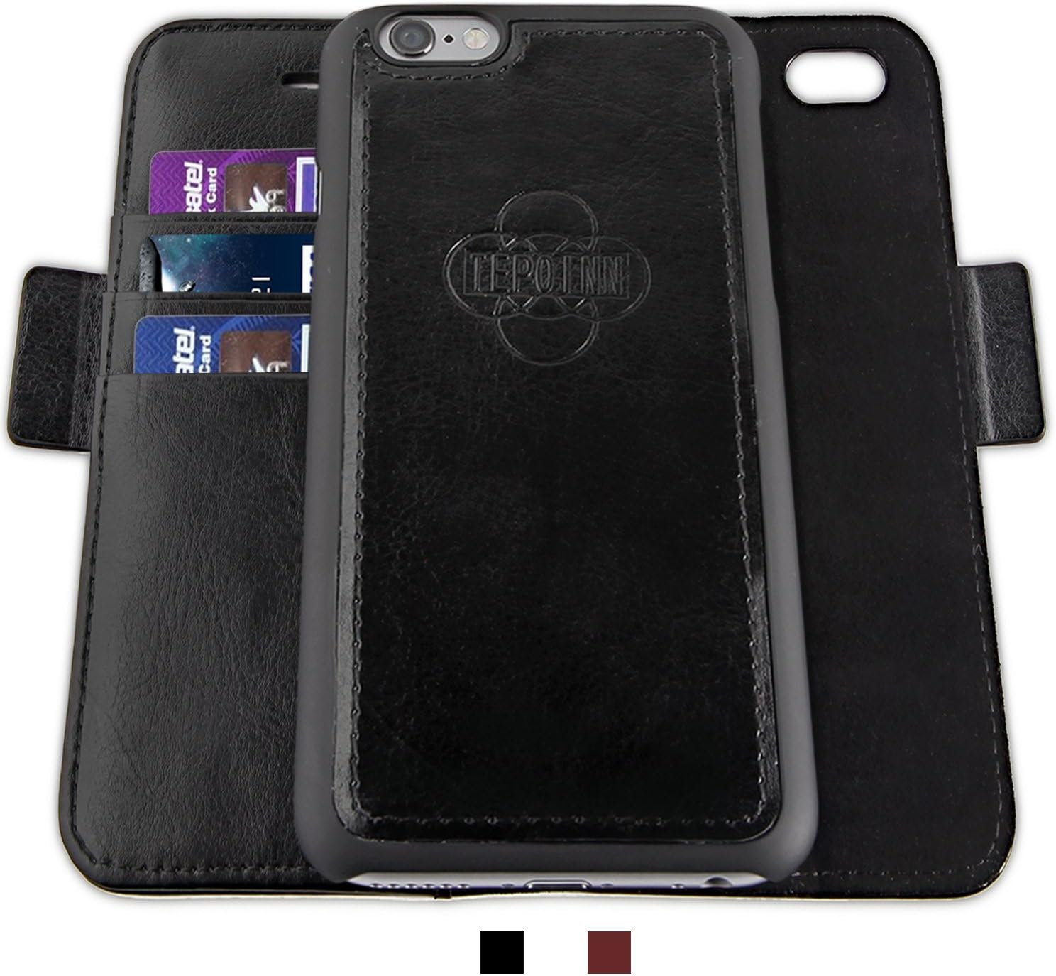 Amazon.com: iPhone 6/6s Plus Wallet Case,Tepoinn Slim Stand Flip ...