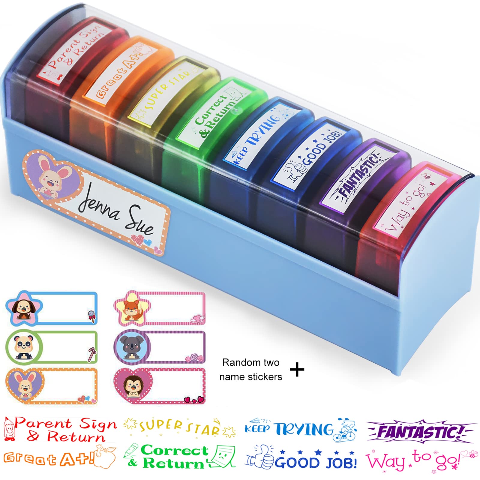 Mua 8 PCS Teacher-Stamps for Classroom, Self Inking Stamps for Teacher ...