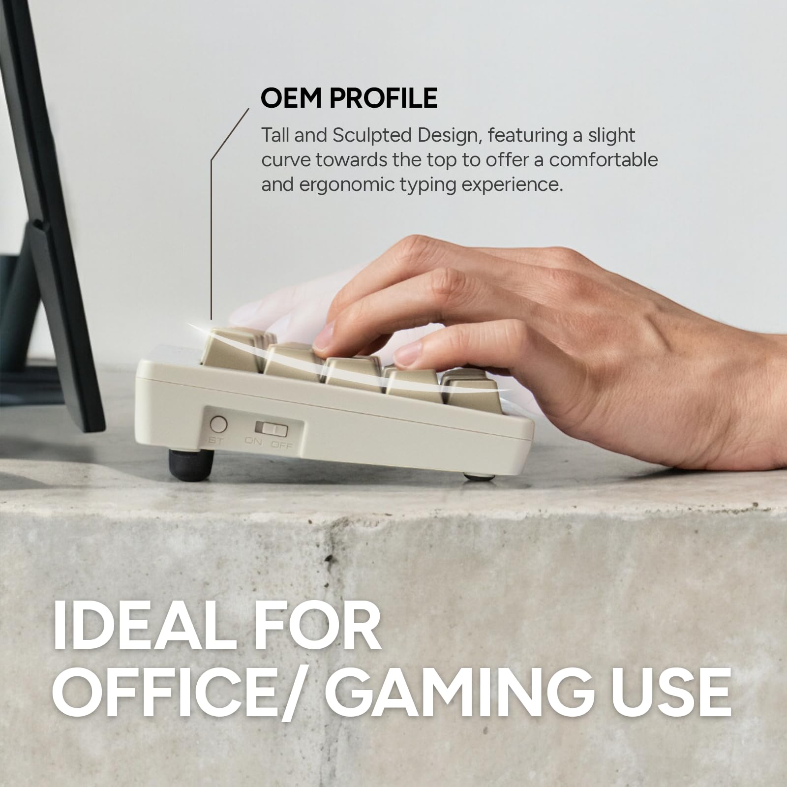 Mua MD600 Alpha BT Rhino Non-RGB, TKL Ergonomic Mechanical Keyboard, 60 ...