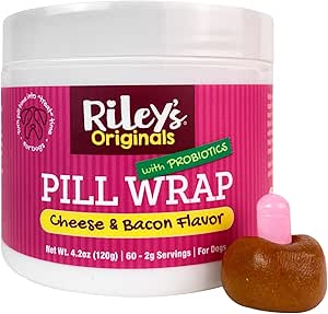 Amazon.com : Riley's Pill Wrap for Dogs with Probiotics - Delicious ...