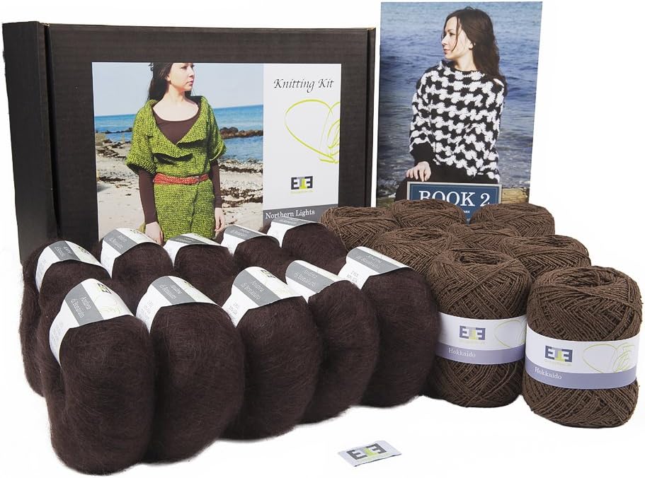 Designette Northern Lights Crochet Cardigan Kit Pattern Book and Yarn ...