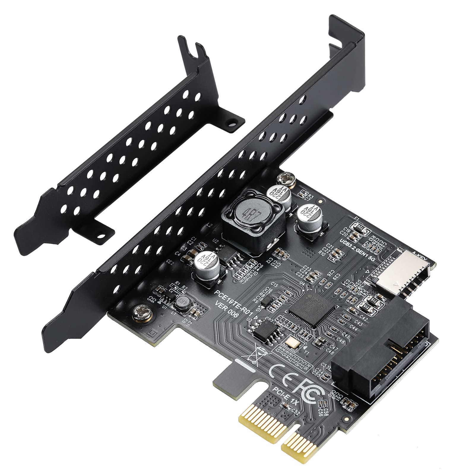 Mua BEYIMEI PCI-E 1 x to USB 3.2 Gen1 5 Gbps拡張カード, TYPE-E A-KEY+USB3.0 ...