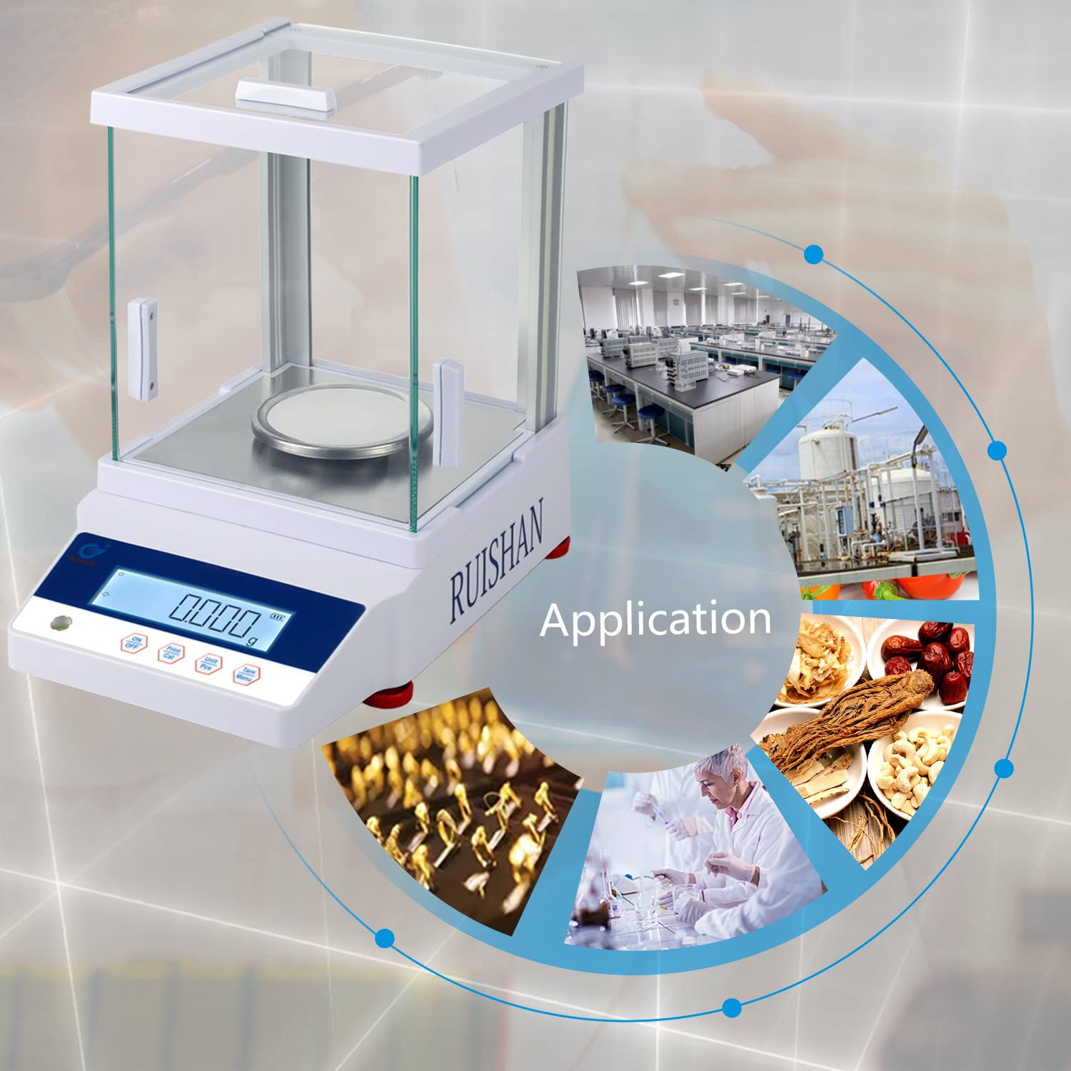 RUISHAN 300g X 1mg Lab Analytical Balance Scale | 0.001g High Accuracy ...