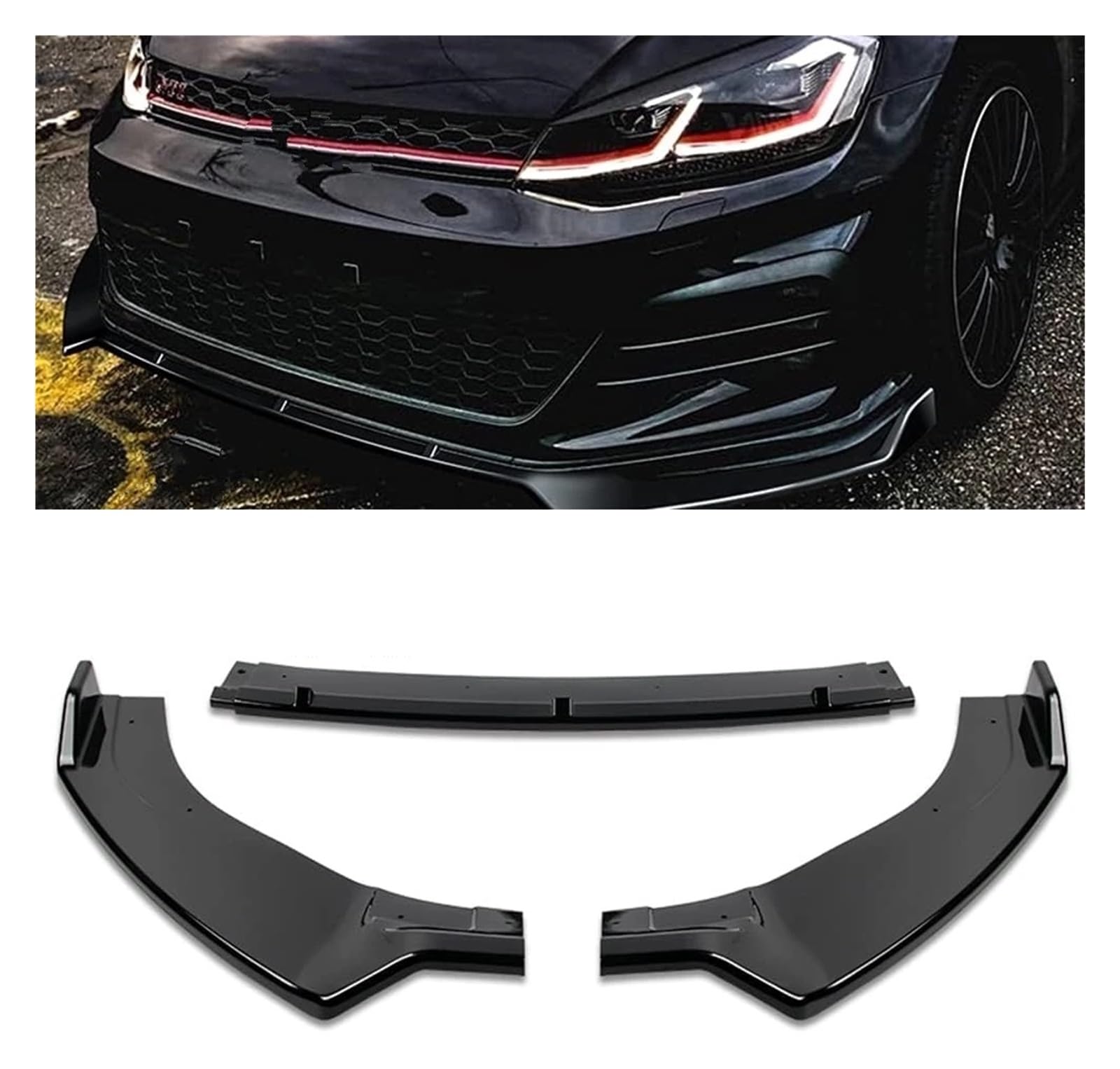 Mua Front Spoiler For VW For Golf 7 7.5 MK7 MK7.5 For GTI For GTD All ...