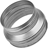 10" to 8" Inch Ventilation Duct Reducer - Galvanized Steel Round ...
