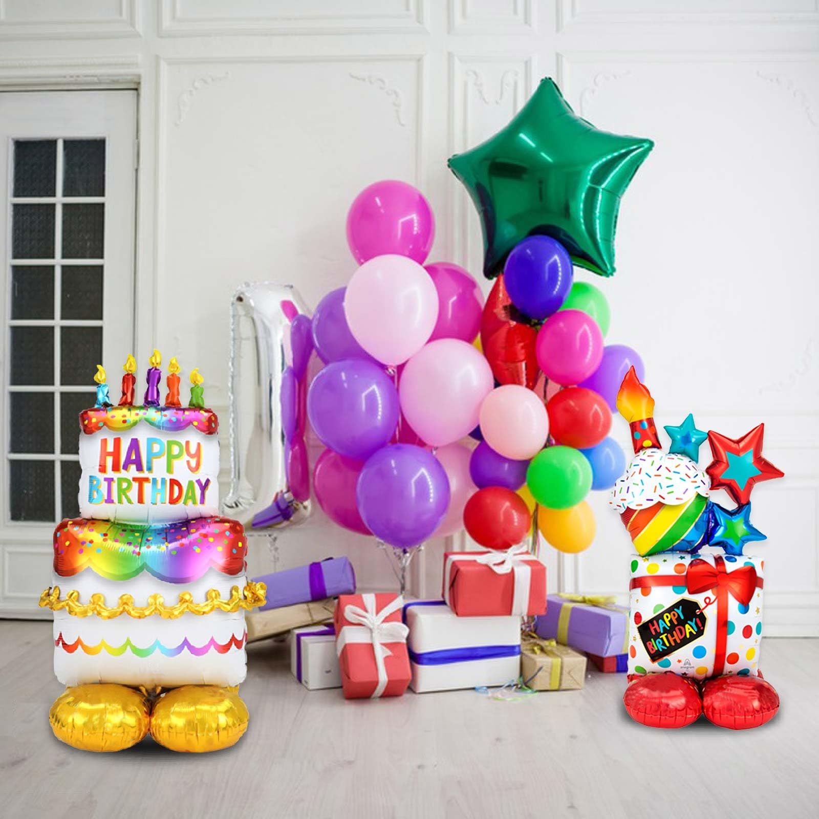 Mua Happy Birthday Balloon, 2 Pcs Standing Happy Birthday Balloons 36 ...