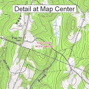 Amazon.com : USGS Topographic Quadrangle Map - East Corinth, Vermont ...