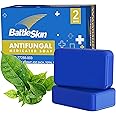 Amazon.com : Battleskin Antifungal Medicated Soap Bar, Tea Tree Oil ...