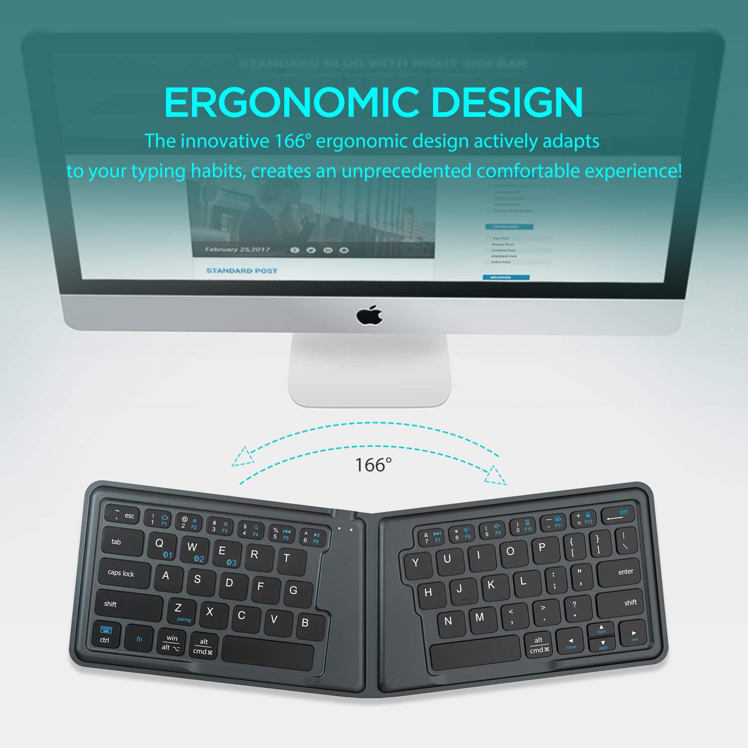 Mua Samsers Multi-Device Bluetooth Keyboard Portable Rechargeable ...