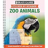 Brain Games - Sticker by Number: On the Go (Easy - Square Stickers ...