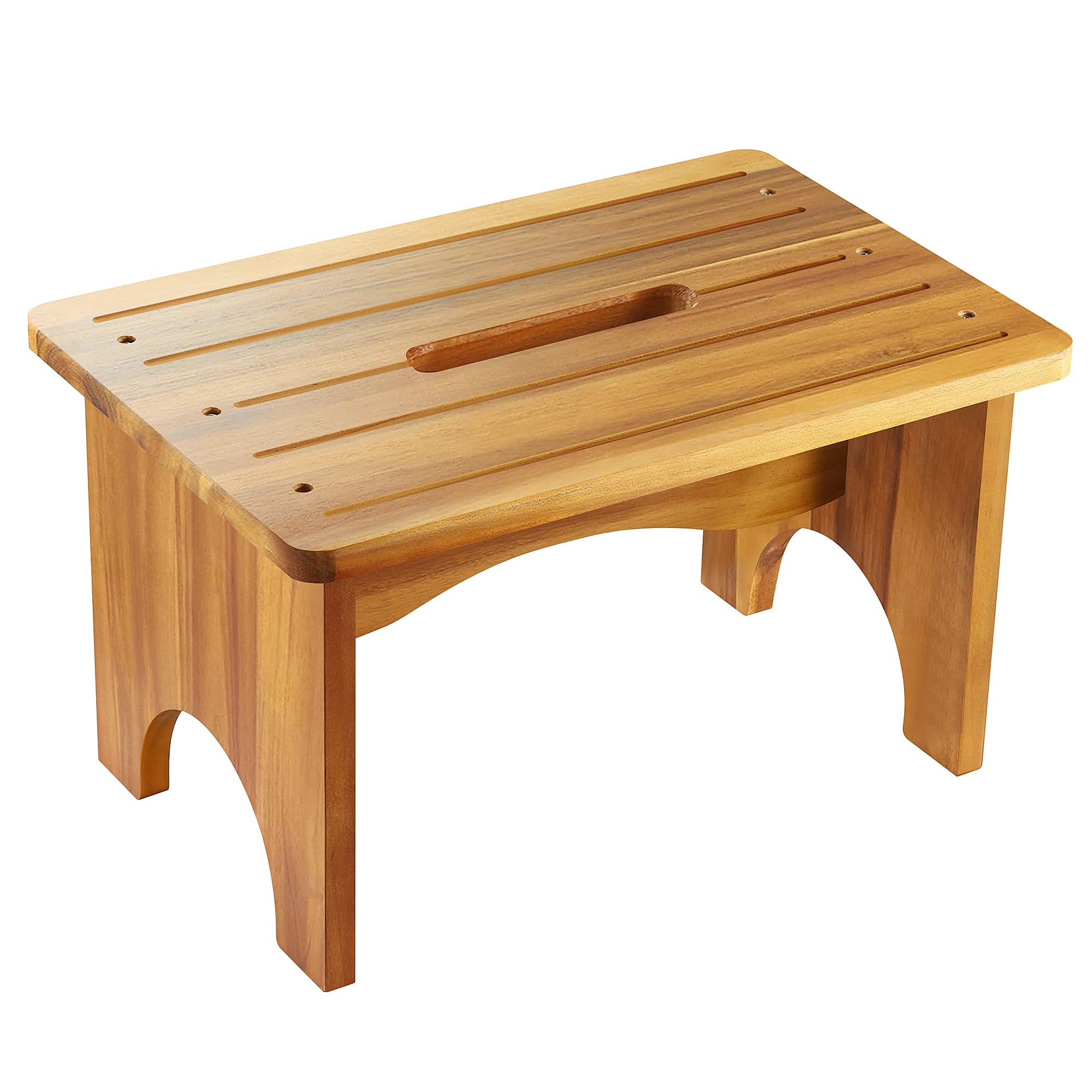 Wooden Step Stool for Kids, 9" Portable Wood Step Stool for Adults ...