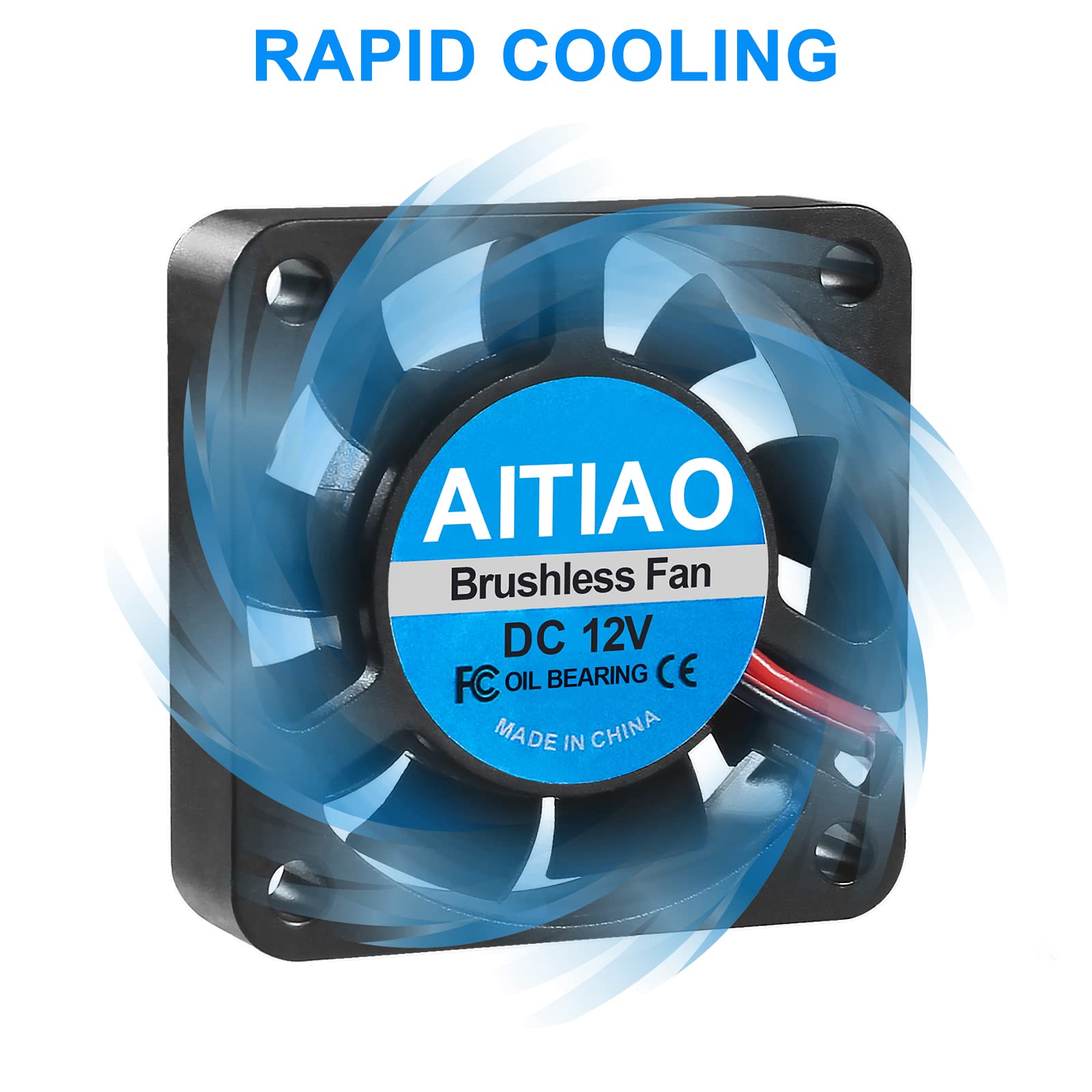 Mua 6Pcs 4010 Fan Blower DC 12V Mini Brushless Cooling Fans 40x40x10mm ...