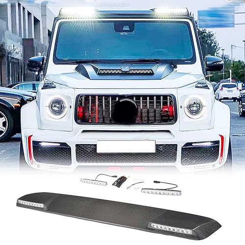 MCARCAR KIT Carbon Fiber Front Roof Spoiler Compatible with 2019-2024 ...