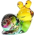 Amazon.com: ABOOFAN Crystal Snail Figurine Statues Animal Gemstone ...