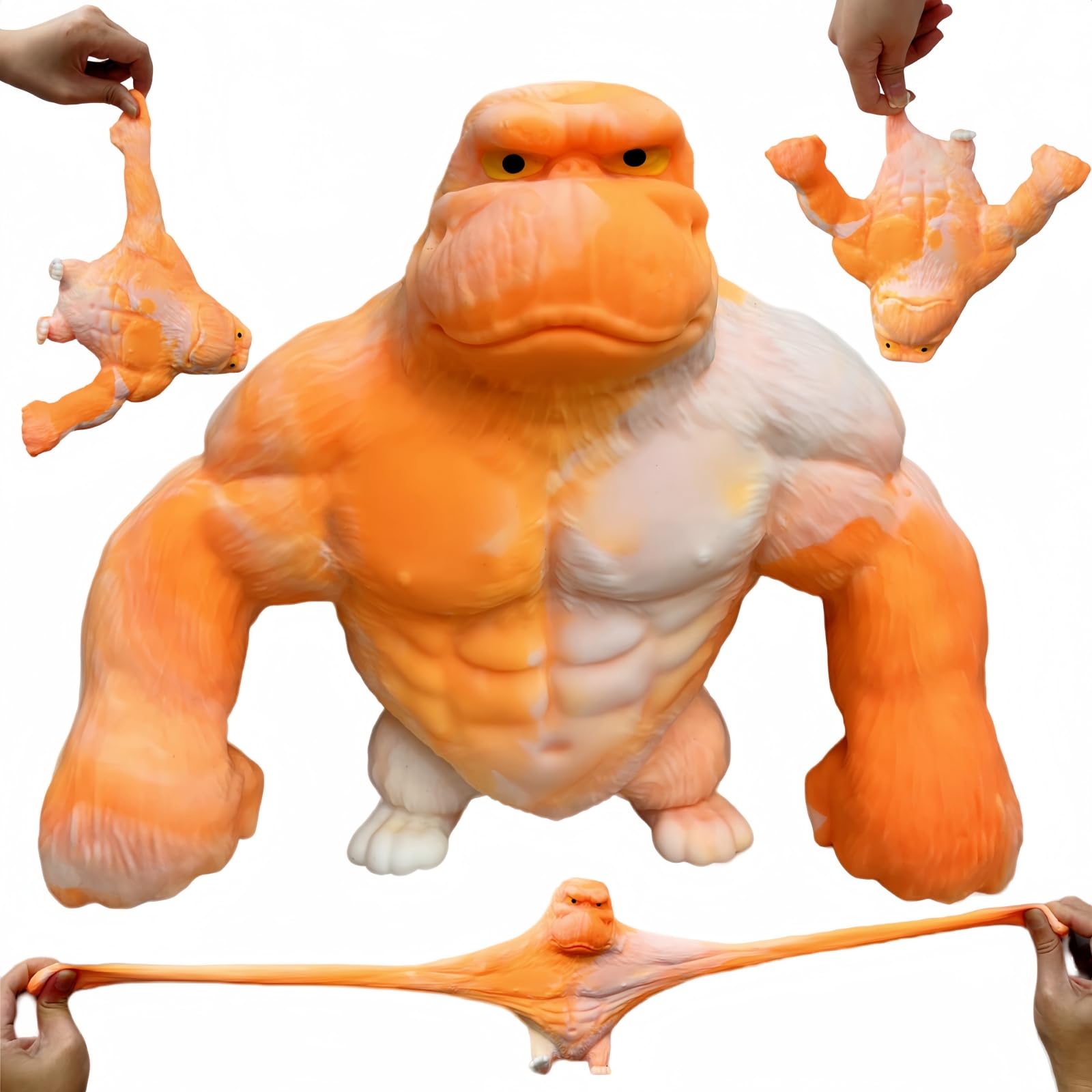 Squeeze Toy, Squishy Monkey Toy,Stretchy Glue-Sand Filled Rubber ...