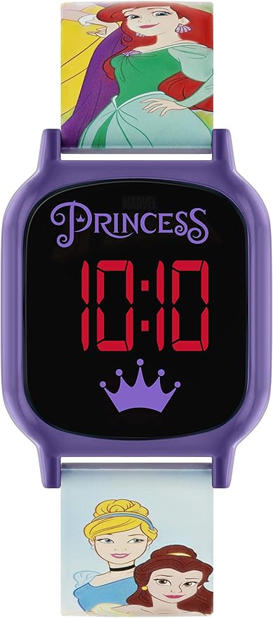 Disney Princess Girl's Digital Quartz Watch with Silicone Strap PN4260 ...