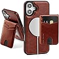 Amazon.com: SkyEagle Compatible Magsafe 2 in 1 Detachable iPhone 16 Plus Wallet Case with Card ...
