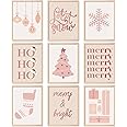 Amazon.com: Whaline 9Pcs Christmas Boho Wall Art Prints Xmas Tree ...