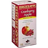 Amazon.com : Bigelow Cranberry Apple Herbal Tea Bags 28-Count Box (Pack ...