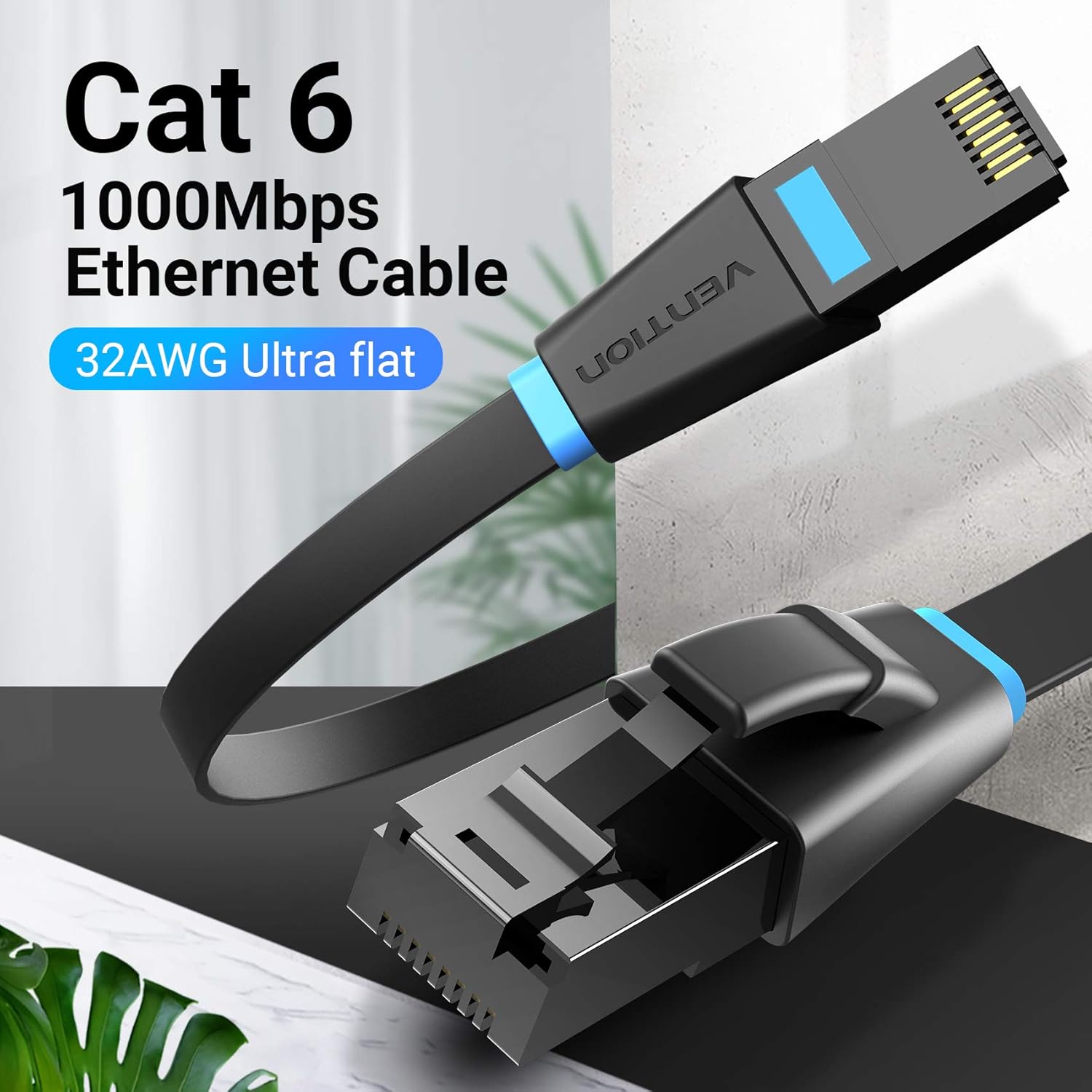 VENTION Ethernet Cable, Cat6 Gigabit Internet Cable,LAN Network RJ45 ...