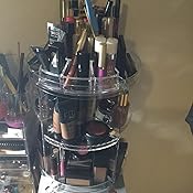 Rotating Makeup Organiser, Rotating 360 Degree Crystal Adjustable ...