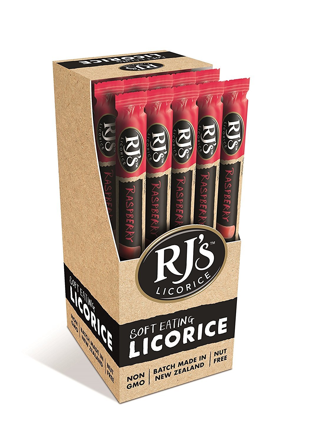 Amazon.com : RJ's Natural Soft Eating Raspberry Licorice 7.05 Ounces ...