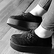 Amazon.com | RoseG Women's Handmade Suede Lace Up Flat Platform ...