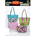 Amazon.com: Simplicity Sewing Pattern 2830 It's So Easy Bags, One Size ...